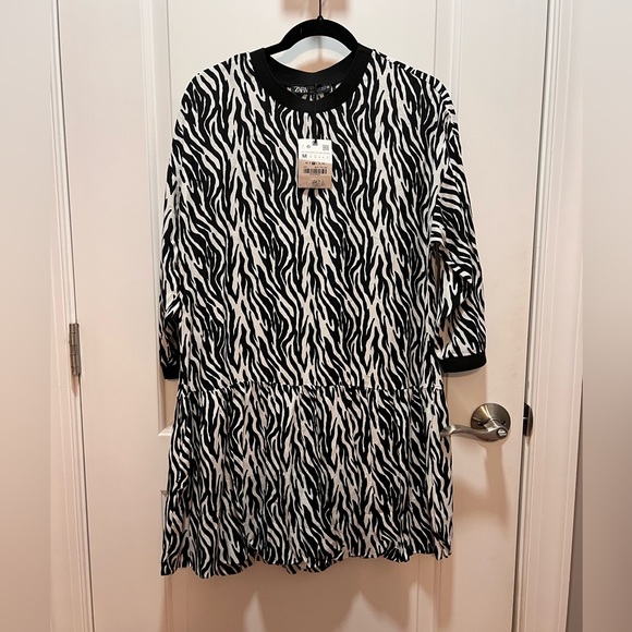 Zara | Dresses | Zara Zebra Print Dress | Poshmark
